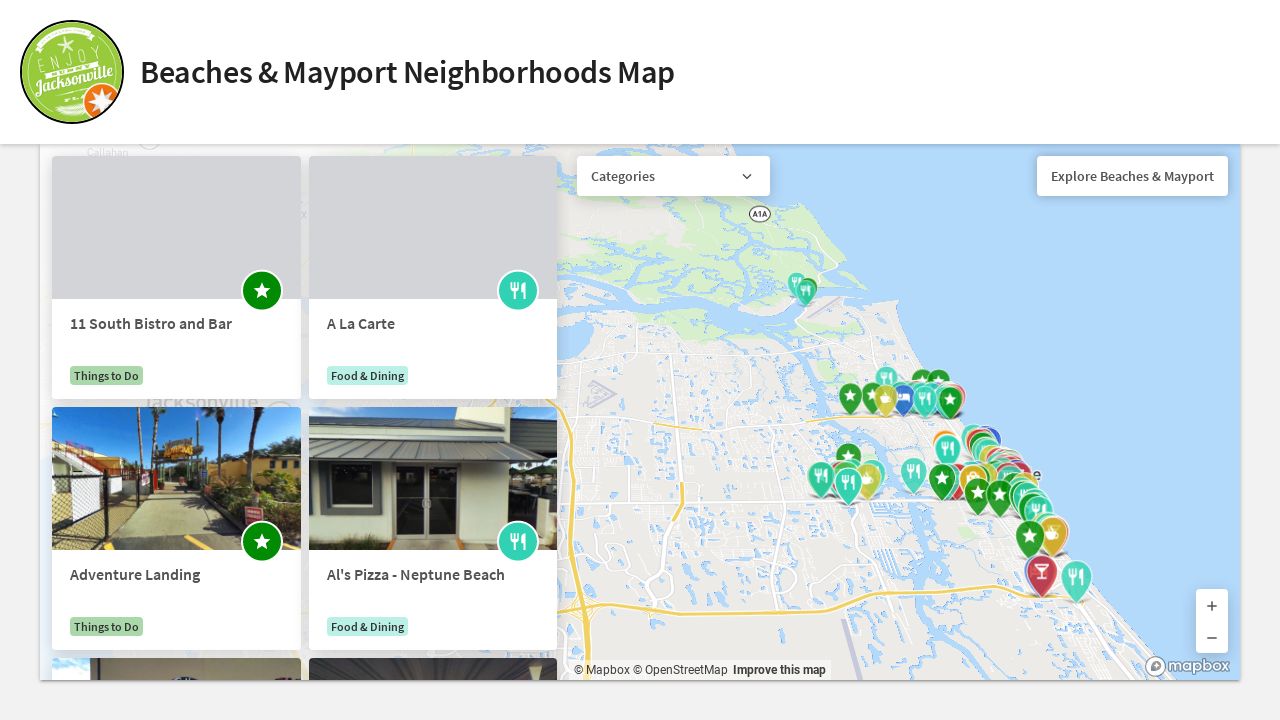 Beaches & Mayport Neighborhoods Map