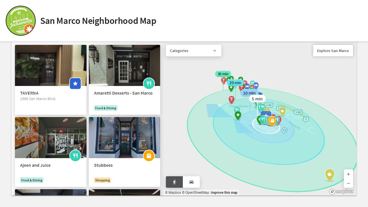 San Marco Neighborhood Map