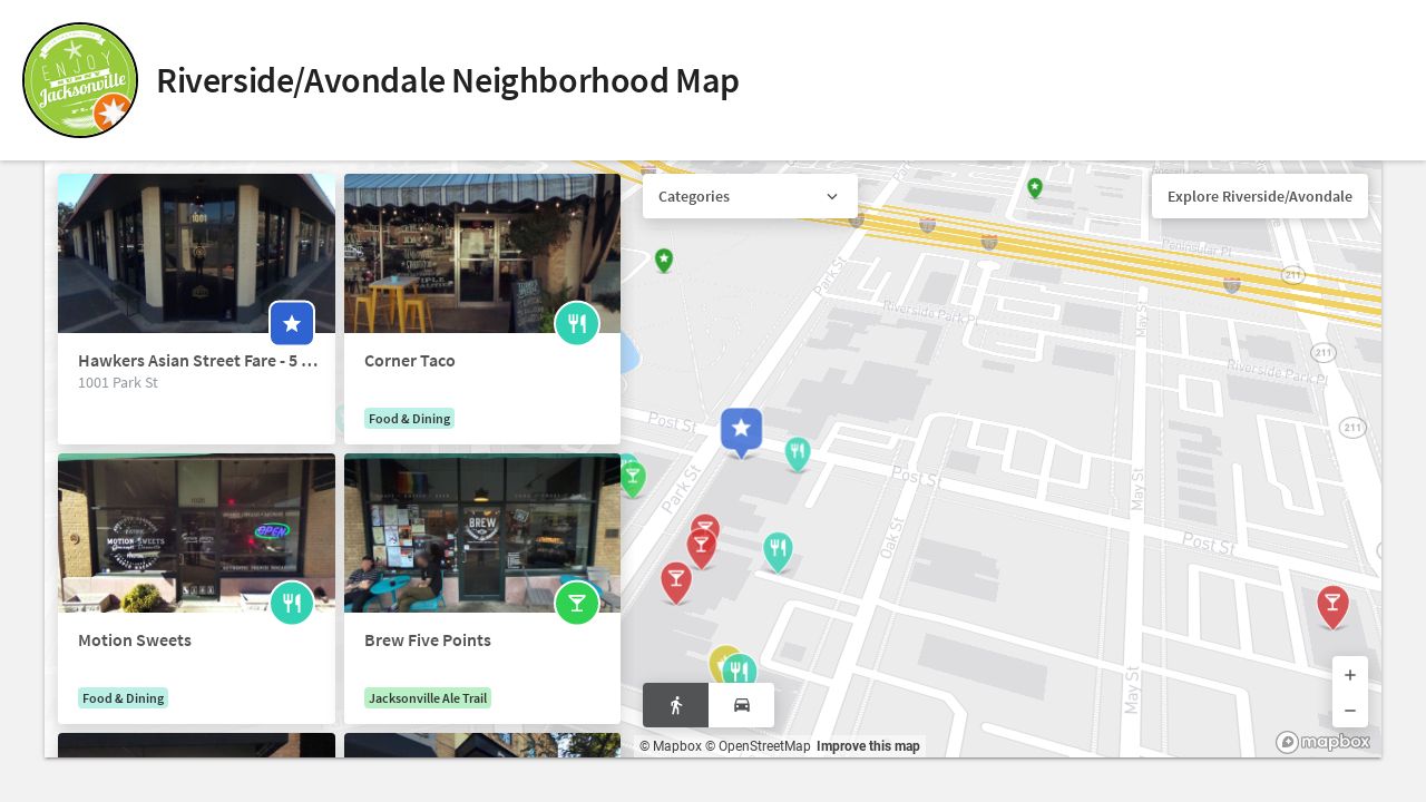 Riverside/Avondale Neighborhood Map